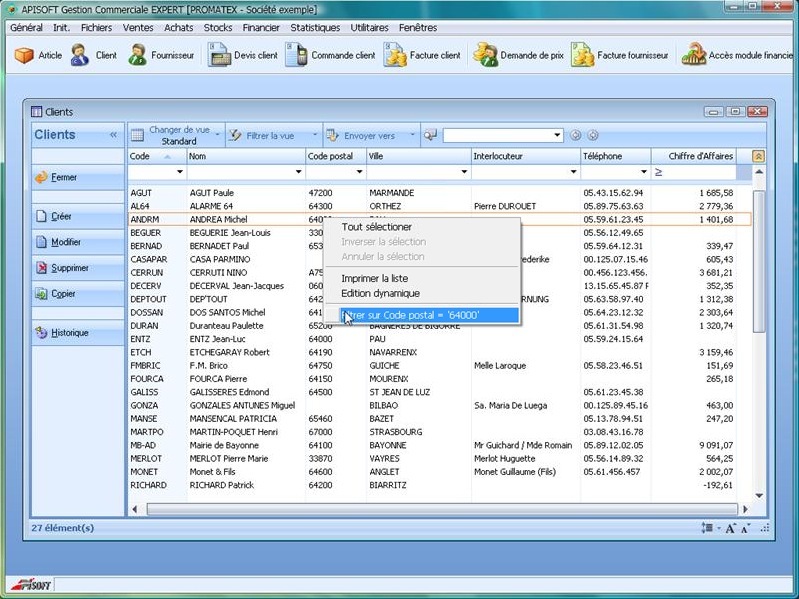ApiSoft Comptabilité Expert/Huit v7 : Filtres mémorisables (5)